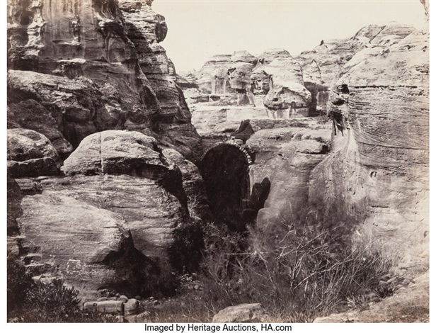 Arch Over the Great Ravine, Petra by Francis Frith on artnet