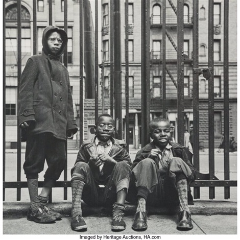 Three Boys in Harlem, New York by Gordon Parks on artnet
