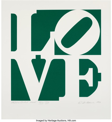 Green Peace LOVE by Robert Indiana on artnet