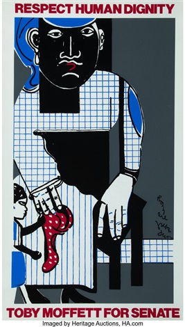 Respect Human Dignity Toby Moffett for Senate poster by Romare Bearden ...