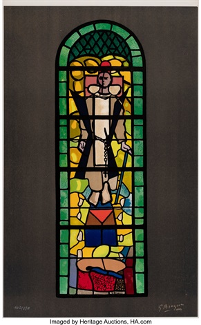Stained Glass Window at Church of Saint Dominique, Varengeville by ...