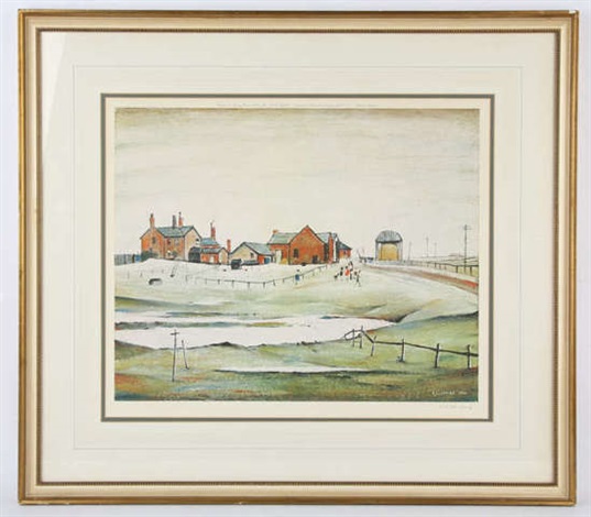 Landscape with Farm Buildings by L.S. Lowry on artnet