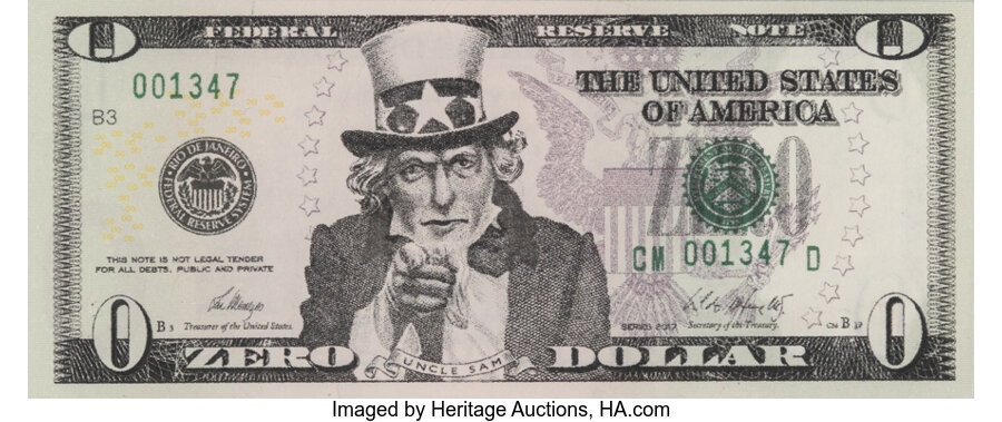 Zero Dollar by Cildo Meireles on artnet
