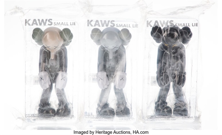 Small Lie set of 3 by KAWS on artnet