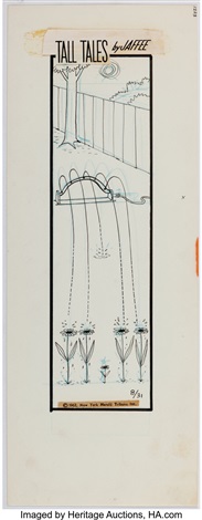Al Jaffee Tall Tales Daily Comic Strip Original Art dated 8-31-62 New ...