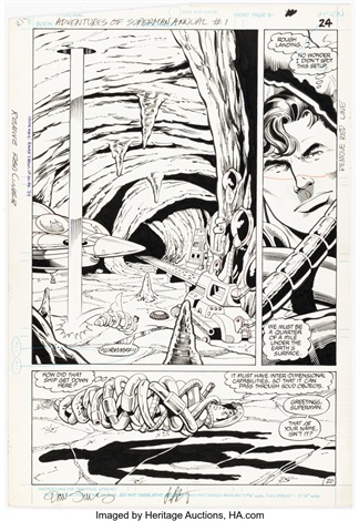 Dan Jurgens and Steve Montano Adventures of Superman Annual 1 Story ...