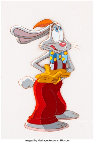 Mickeys 60th Birthday Roger Rabbit Production Cel Walt Disney, 1988 by ...
