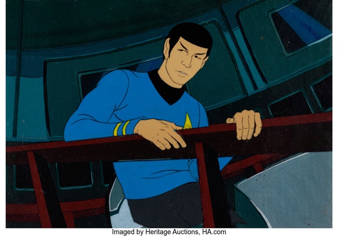 Star Trek The Animated Series Mr. Spock Production Cel Filmation, c ...
