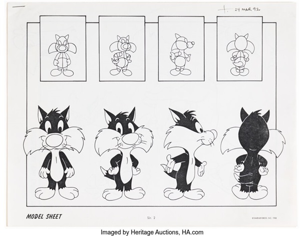 Looney Tunes Characters Model Sheets Group Warner Brothers, 1988 ...