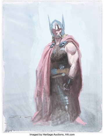 Esad Ribic - Thor Painting Original Art undated by Esad Ribic on artnet