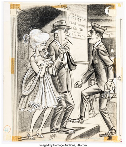 Bill Ward Humorama Cartoon Illustration Original Art HumoramaTimely ...