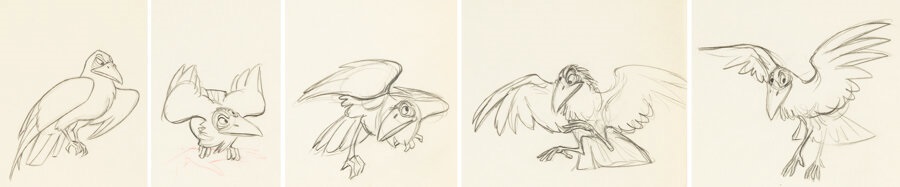 Sleeping Beauty Diablo Animation Drawing Sequence of 6 Walt Disney ...