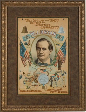 William Jennings Bryan The Iconic Bryan Octopus Poster from the 1900 ...