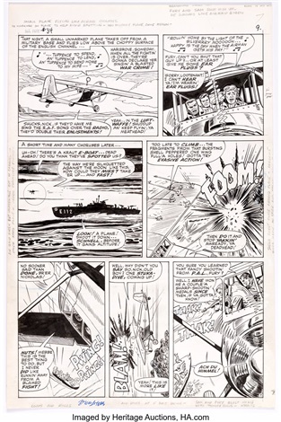 Dick Ayers and John Tartaglione Sgt. Fury 34 Story Page 7 Original Art ...