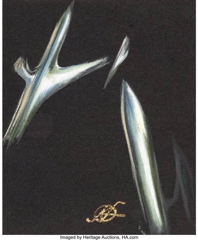 Kelly Freas - Space Flight Illustration Original Art undated by Kelly ...