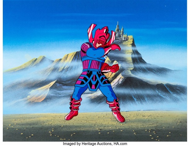 Fantastic Four Galactus Production Cel and Animation Drawing Marvel ...