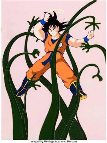 Dragon Ball Z Episode 7 Goku Pan Up Production Cel C5 with Matching ...