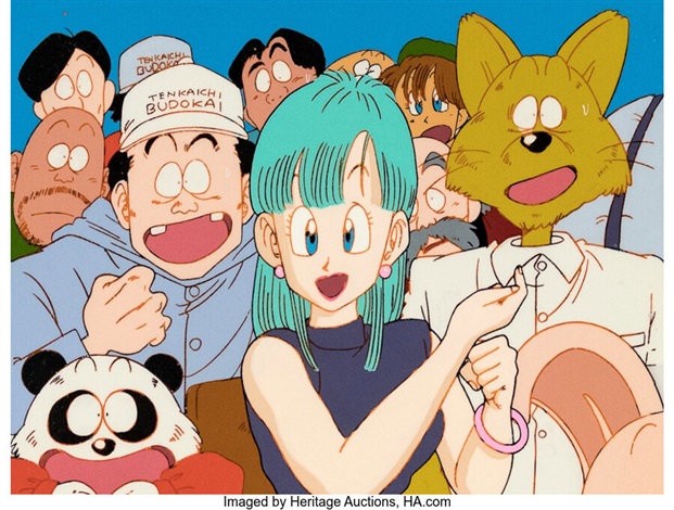 Dragon Ball Bulma and Oolong Production Cel Toei Animation, 1988. by ...