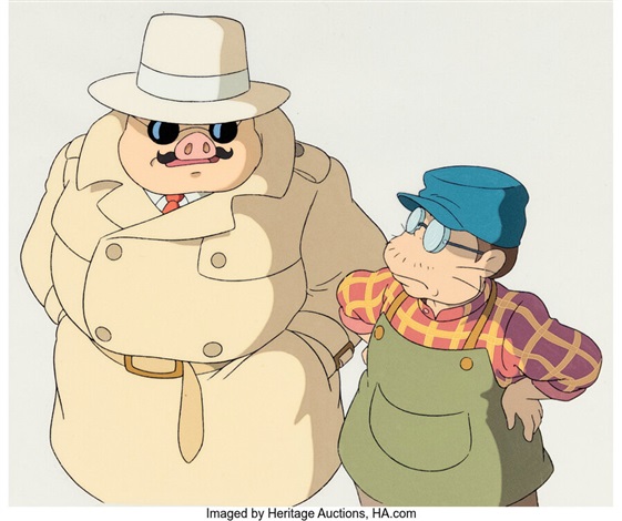 Porco Rosso Porco and Mr. Piccolo Production Cel C10 Studio Ghibli ...