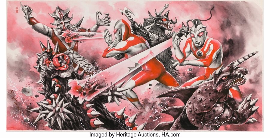 Masami Watanabe The Return of Ultraman TAC, Terrible-Monster-Attacking ...