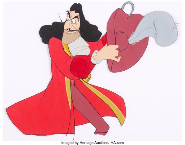 Peter Pan Captain Hook Cellulo de Production Walt Disney, 1953 by Walt ...