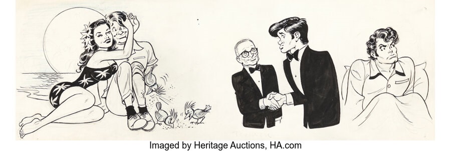 Frank Frazetta - Lil Abner Character Study Illustration Original Art 1953. by Frank Frazetta on ...