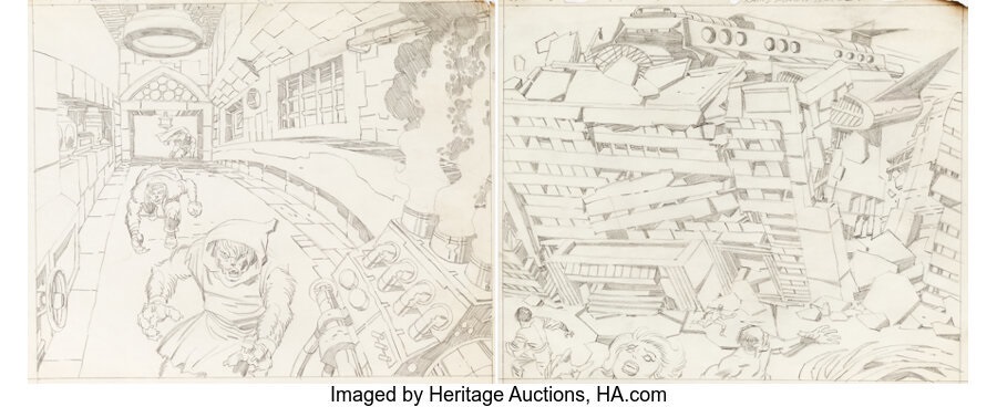 Jack Kirby Thundarr the Barbarian Animation Storyboard Original Art ...