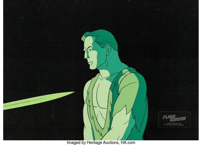 The New Adventures of Flash Gordon Flash Gordon and Ming Production Cel ...