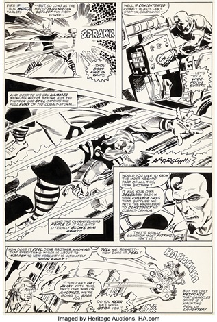 Walter Simonson and Tony DeZuniga Thor 268 Story Page 11 Original Art ...