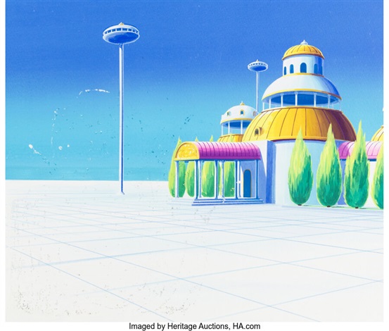 Dragon Ball Z Kamis Lookout Production Background Toei Animation, 1993 ...