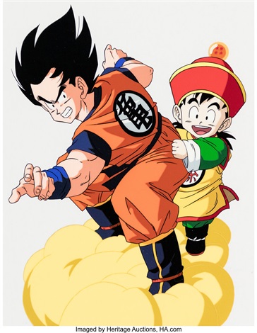 Dragon Ball Z Dead Zone Goku and Gohan Movie Poster Rilezu Cel Toei ...