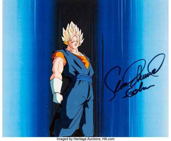 Dragon Ball Z Rip in the Universe Vegito Production Cel Signed by Sean ...