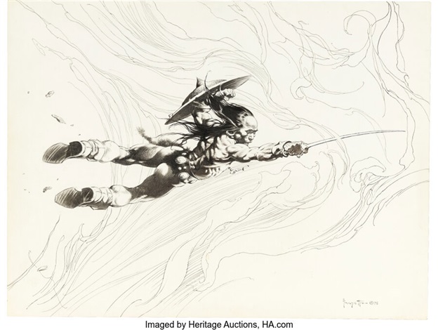 Frank Frazetta Kubla Khan Plate 3 Illustration Original Art 1975 by ...