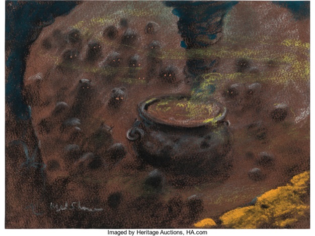 The Black Cauldron Concept Illustration by Mel Shaw Walt Disney, 1985 ...