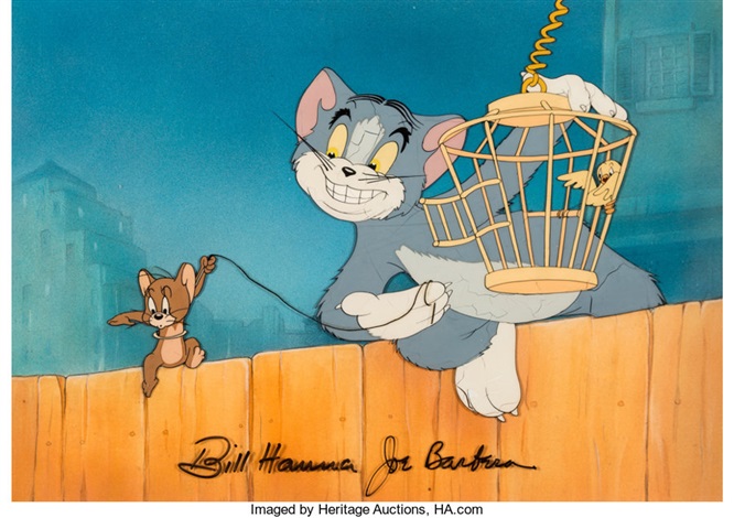 Puss n TootsCat Fishin Signed Production Cels MGM, 19421947 by Metro ...