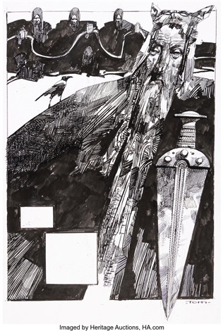 Sergio Toppi King and three Wise Men Portfolio Illustration Original ...