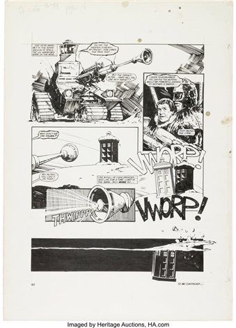 Mick Austin and Paul Neary Doctor Who Monthly 79 Page 8 Marvel UK, 1983 ...