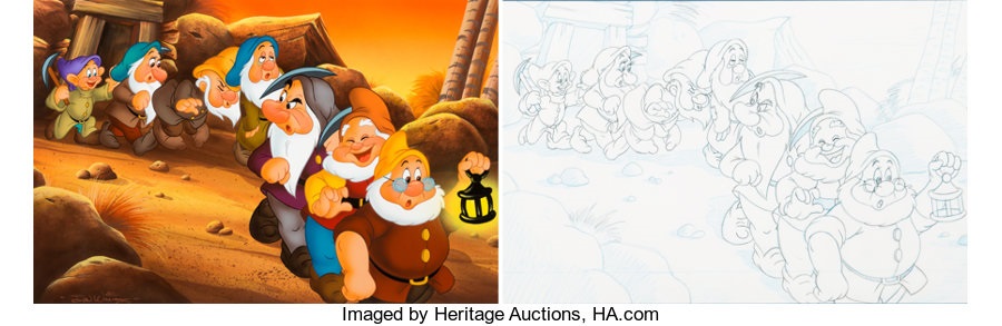 Snow White Pencil Drawing