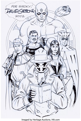 Dave Gibbons Watchmen Illustration Original Art 2002 by Dave Gibbons on ...