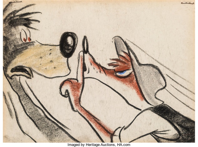 Song of the South Brer Bear and Brer Fox Storyboard Drawing Walt Disney ...