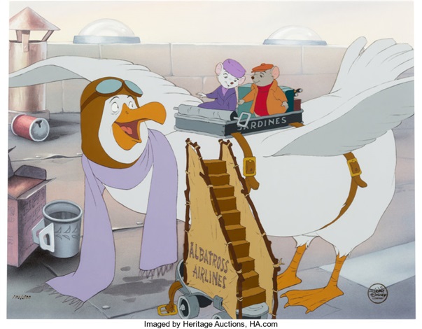 Albatross Airlines The Rescuers Limited Edition Cel 183500 with Ollie ...