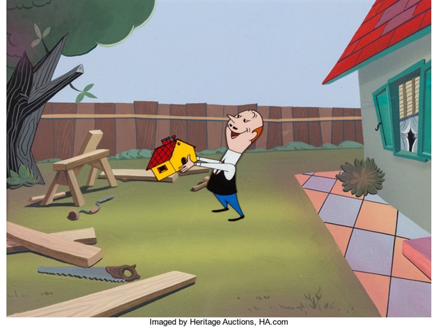 Dig That Dog Percy P. Pettipoint Production Cel on Key Master ...
