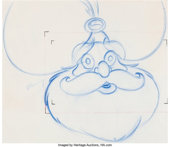 Aladdin Sultan Animation Drawings Group of 10 Walt Disney,1992 ...