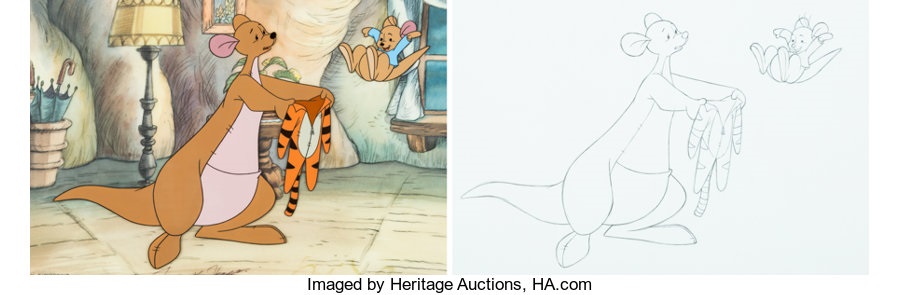 The Tigger Movie Kanga and Roo Presentation Cel with Key Master ...