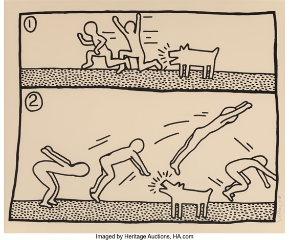 Untitled Plate 12, from The Blueprint Drawings by Keith Haring on artnet