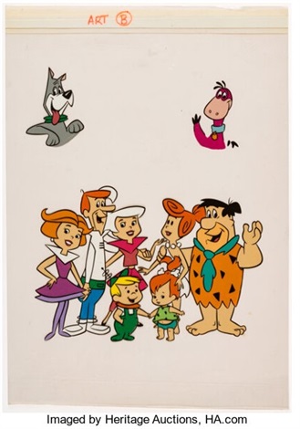The Jetsons and The Flintstones Print Kit Computer Game Box Art Hanna ...