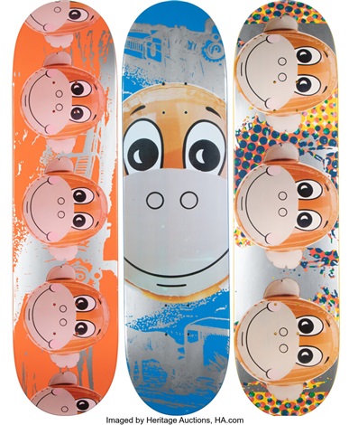 Monkey Train triptych by Jeff Koons on artnet
