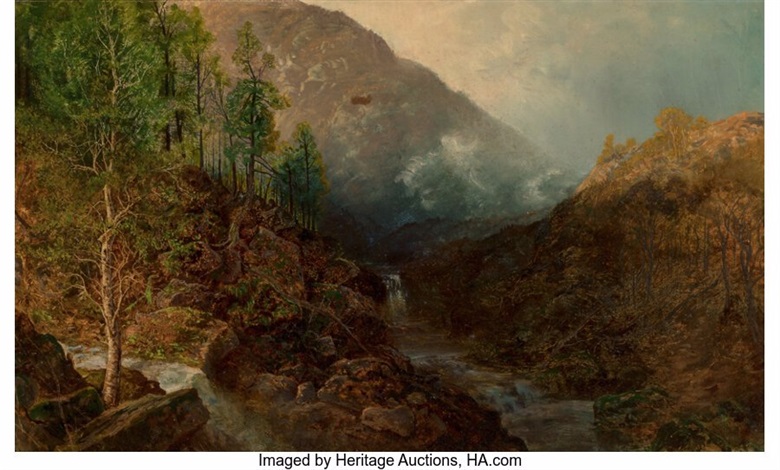 Landscape with Two Waterfalls by Ralph Albert Blakelock on artnet