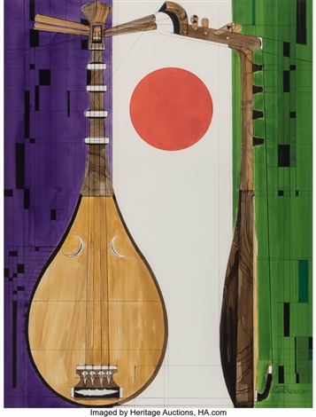 Four-Stringed Biwa by Viktor Schreckengost on artnet