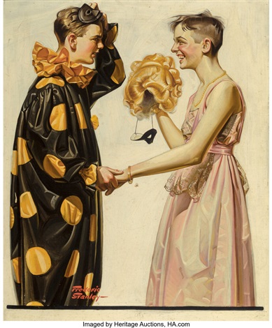 Costume Surprise, The Saturday Evening Post cover by Frederic Stanley ...